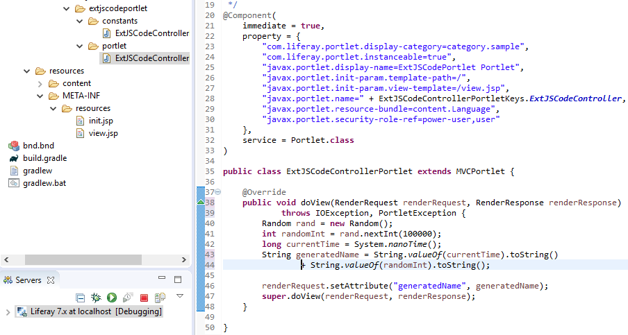 Running ExtJS Code Inside Liferay Portlets